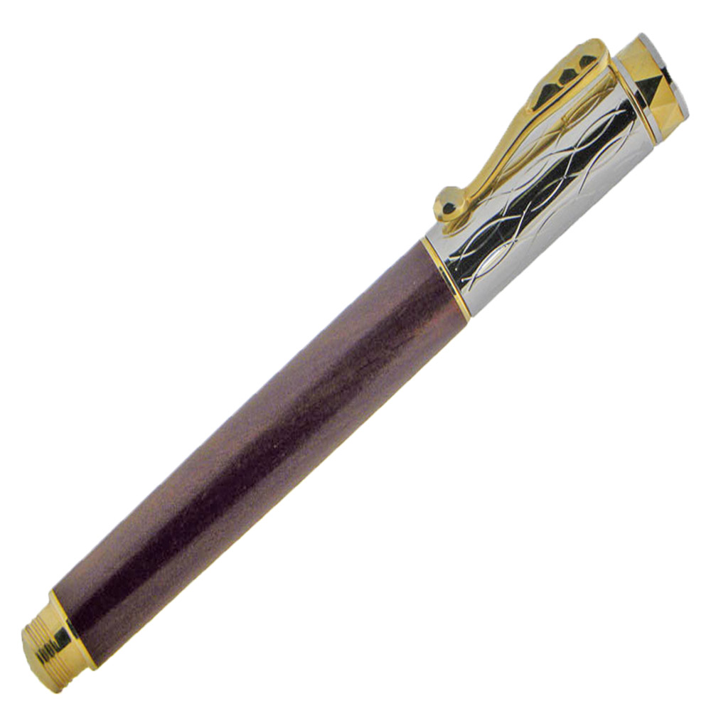 Electra™ Upgrade Gold and Chrome Fountain Pen - Pen Kit Making Supplies ...