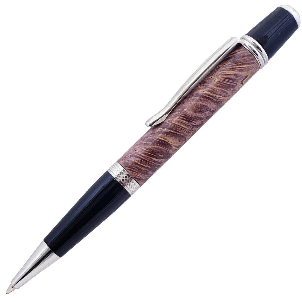 Sierra® Ballpoint Pen - Chrome - Pen Kit Making Supplies Berea HardWoods