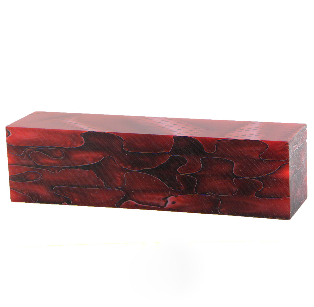 Crimson Red Acrylic Turning Square - Pen Kit Making Supplies Berea ...