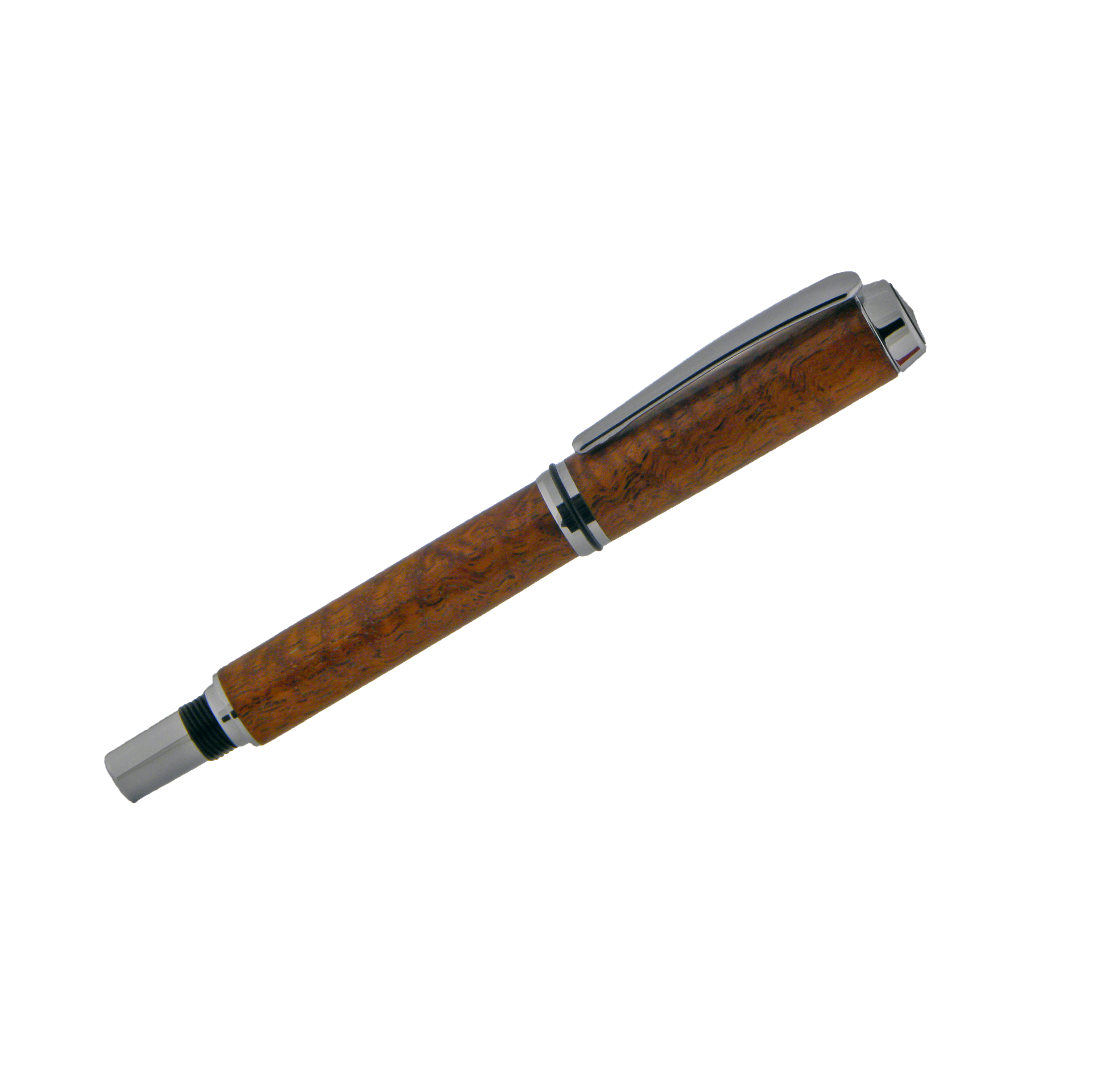 Baron Fountain Pen - Chrome - Pen Kit Making Supplies Berea HardWoods