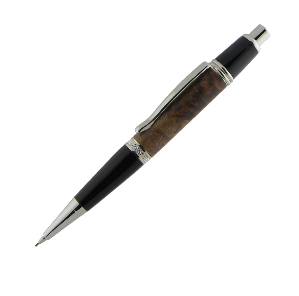 Sierra® Button Click Pencil Platinum - Pen Kit Making Supplies Berea ...